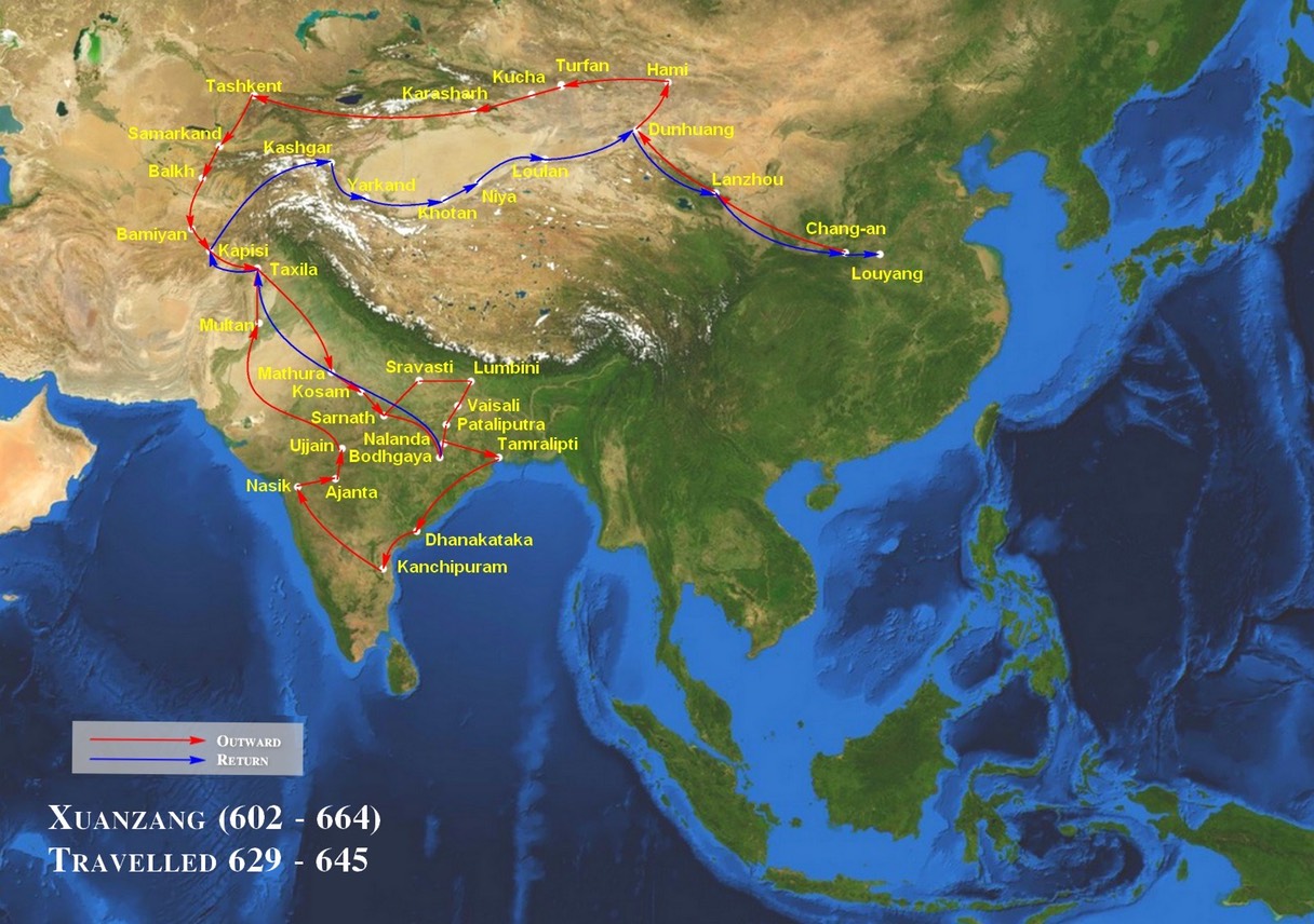 Xuanzang Map 3 | The Silk Roads | Bob Martin